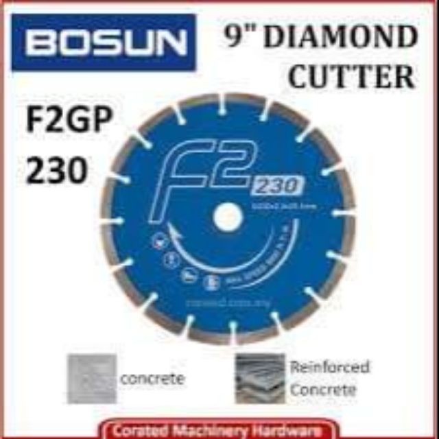 [BOSUN] 9" Universal Diamond Blade Cutter / Concrete cutter/ mata ...