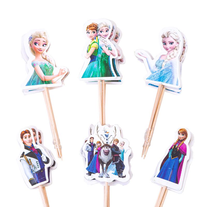 🇲🇾24pcs cupcake topper toothpick cake topper cake deco mini the pooh ...