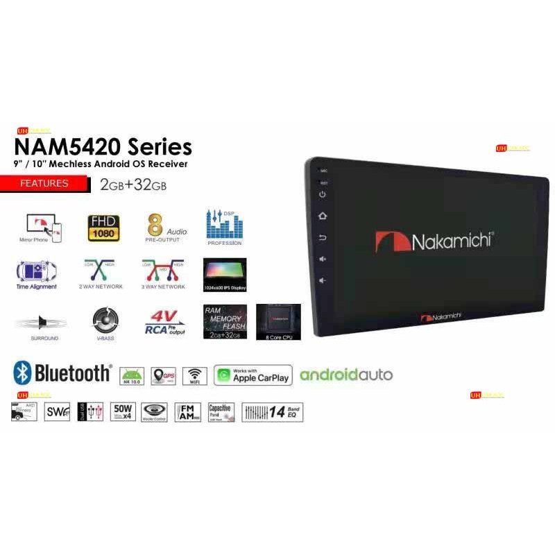NAKAMICHI ANDROID 8CORE APPLE CARPLAY 2+32 PLAYER | Shopee Malaysia