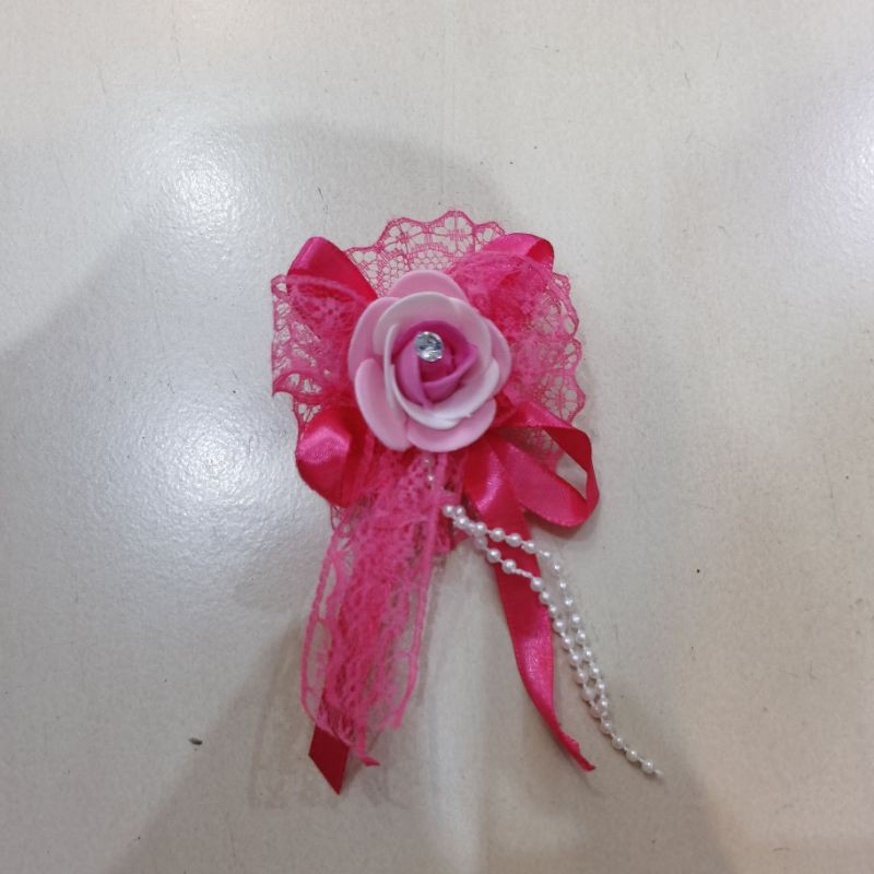 1pc Bunga Rozek Bunga Kendarat Bunga Dada Flower Corsage With Safety ...