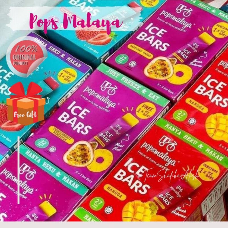 Pops Malaya Ice Bars (5+1 Ice Bars) | Shopee Malaysia