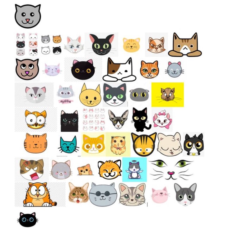 cat faces stickers kucing | Shopee Malaysia