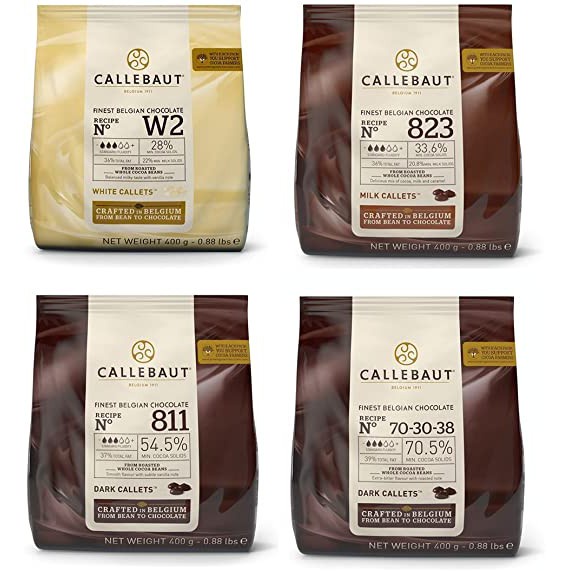 Callebaut Finest Belgian Dark Chocolate Couverture Callets 400g ...