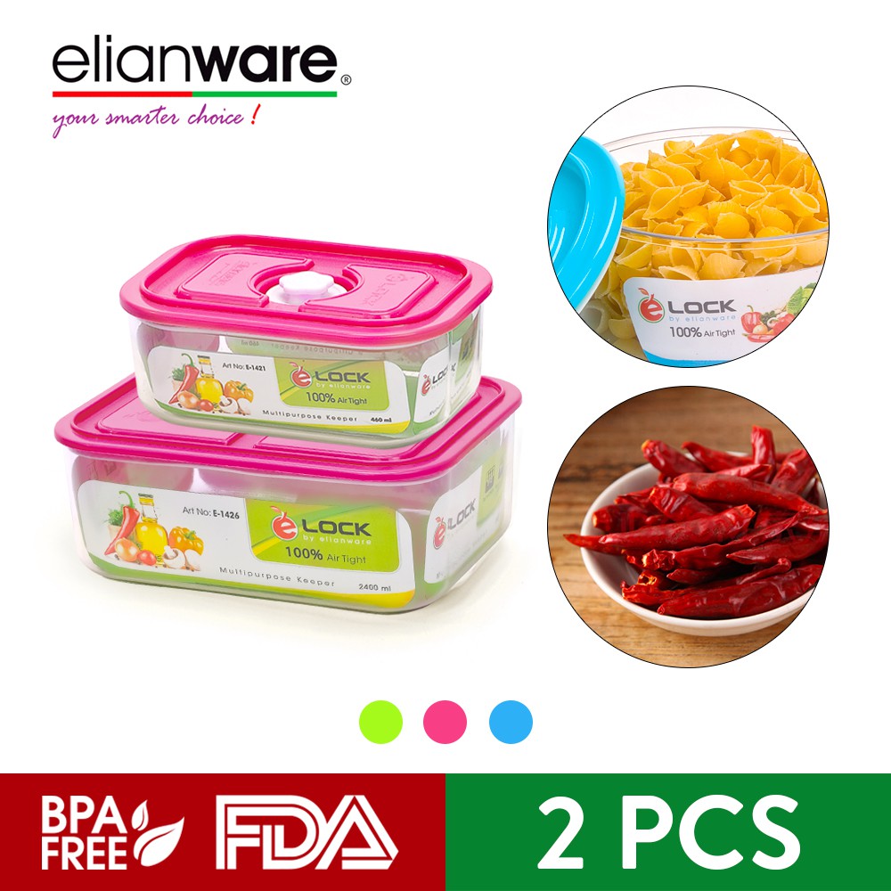 Elianware Glass-Like Airtight Multipurpose Food Storage Keeper ...