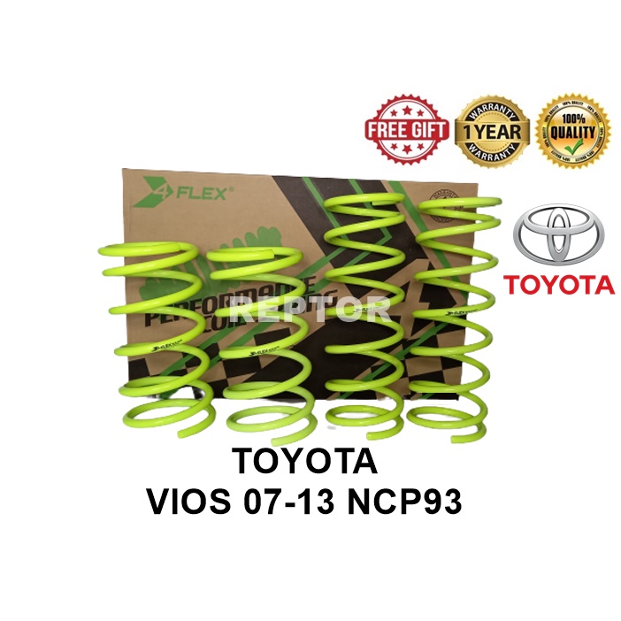 4FLEX SPORT SPRING C-SERIES TOYOTA VIOS 07-13 NCP93 | Shopee Malaysia