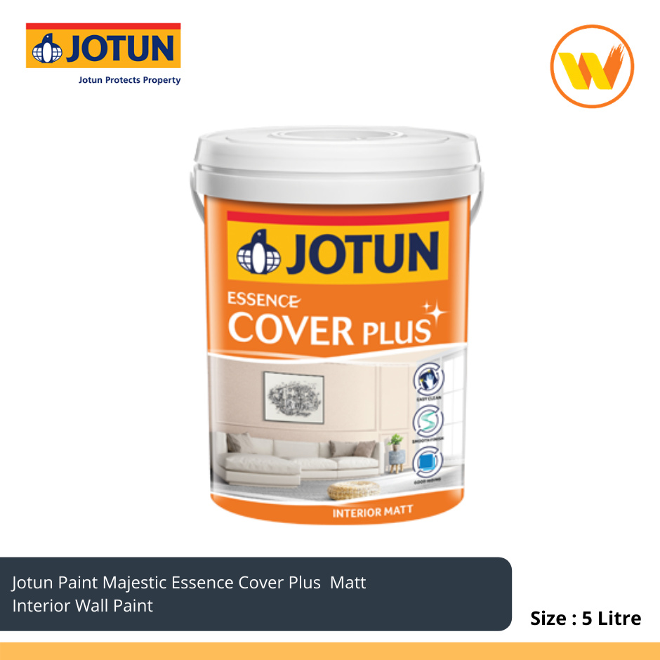[Colours] 5Litre Jotun Essence Cover Plus Matt (Internal Matt Finish Wall Paint) 5L Cat Dalam ...