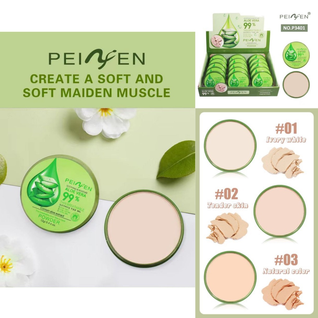 PEIYEN 99% POWDER ALOE VERA EXTRACT COMPACT POWDER (BEDAK KOMPEK ...
