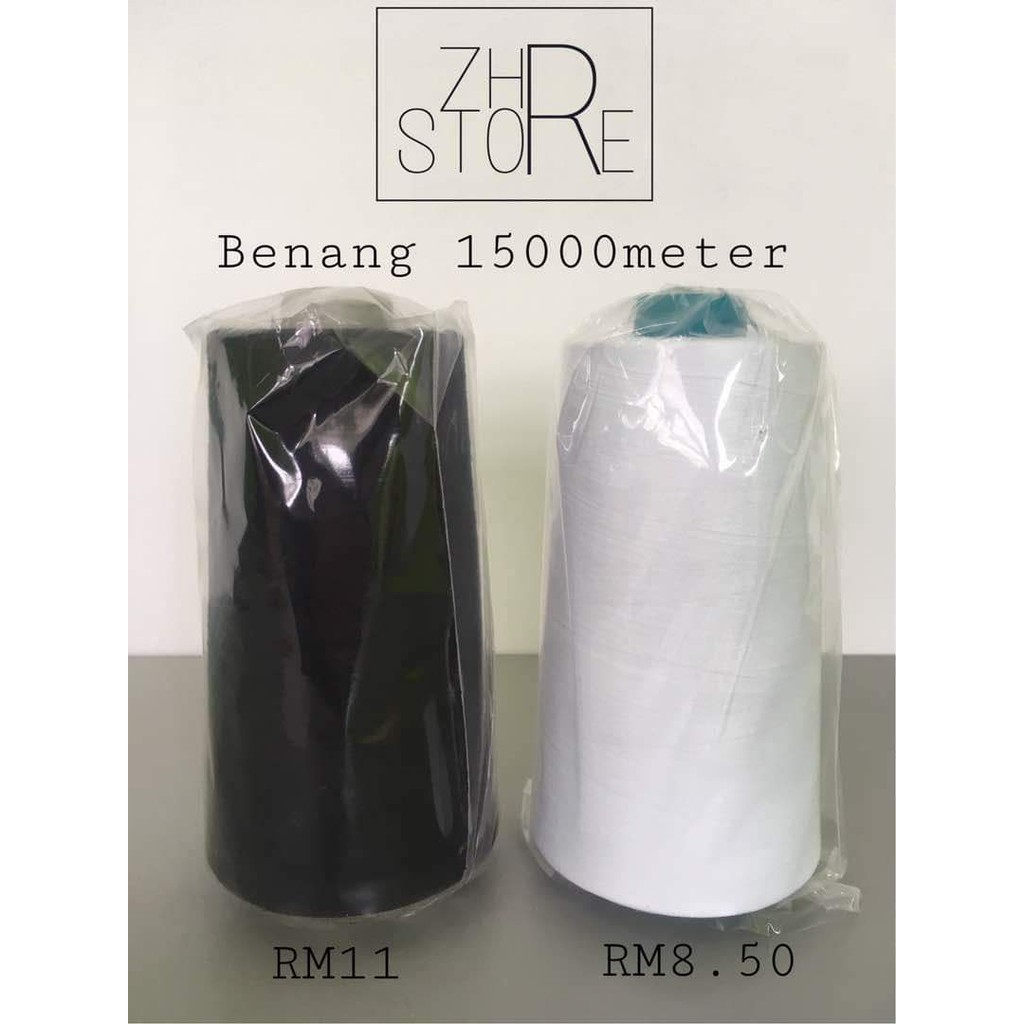 Benang Jahit Putih Hitam Besar | Shopee Malaysia