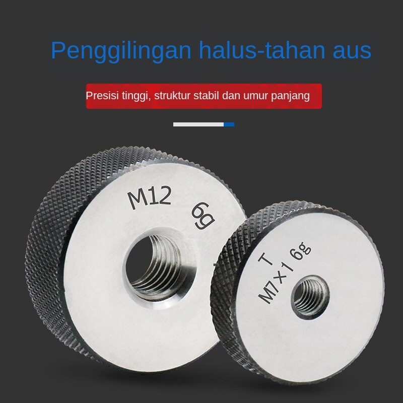 Metric Thread Ring Gauge M0.8 M1 M1.2 M1.6 M1.8 M2 M2.5 M3 M4 M5 M6 M8 M10 M12 M16 M20Male go No ...