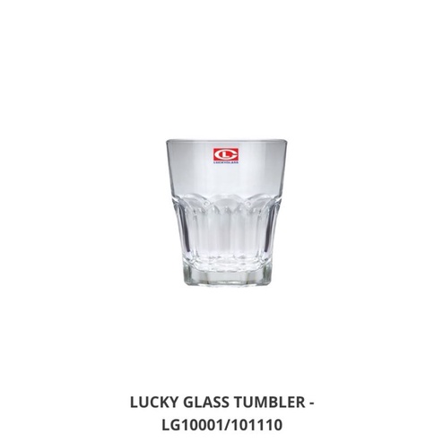 {READY STOCK} 6 pcs Lucky Glass 10oz / Rock Glass / Juice Glass ...