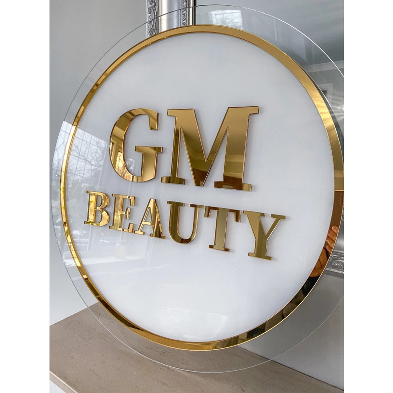 Indoor Logo Sign - Premium Design- Acrylic Sign - Office/ Shop/Cafe ...