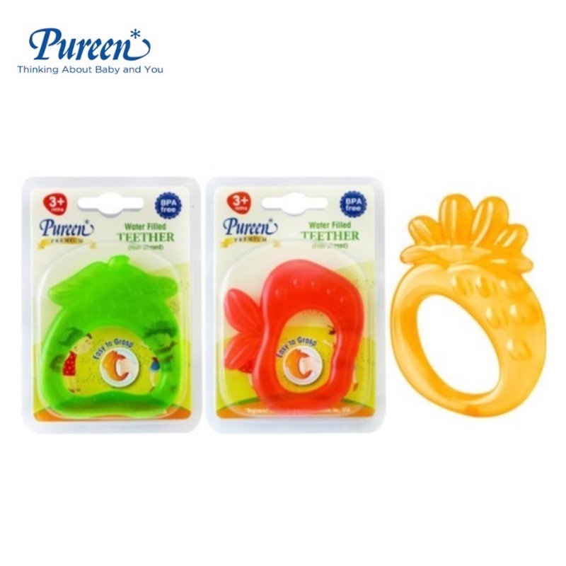 Pureen Water Filled Teether - Fruit/Round Shape(Randomly Color ...