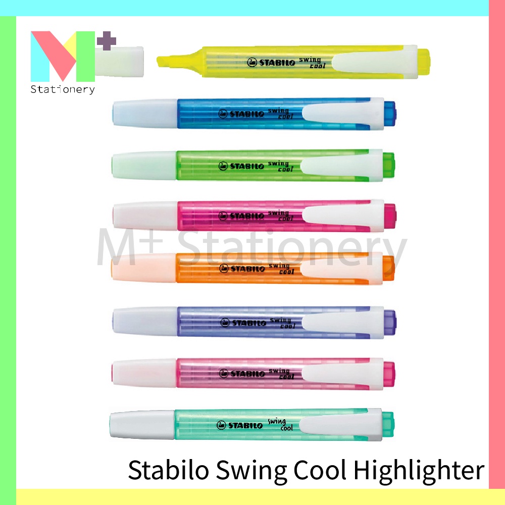 Stabilo Swing Cool Highlighter / Fluorescent Highlight Pen / Textliner ...