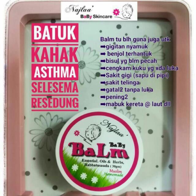 🔥🔥🔥BABY BALM🔥🔥HOMEMADE💯% PRODUK MUSLIM | Shopee Malaysia