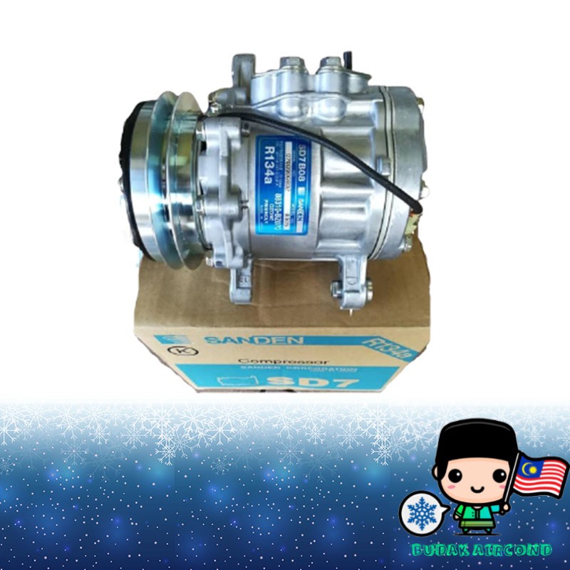 📣100% ORIGINAL📣 PERODUA VIVA SANDEN COMPRESSOR AIR COND PUMP (CAR AIR ...