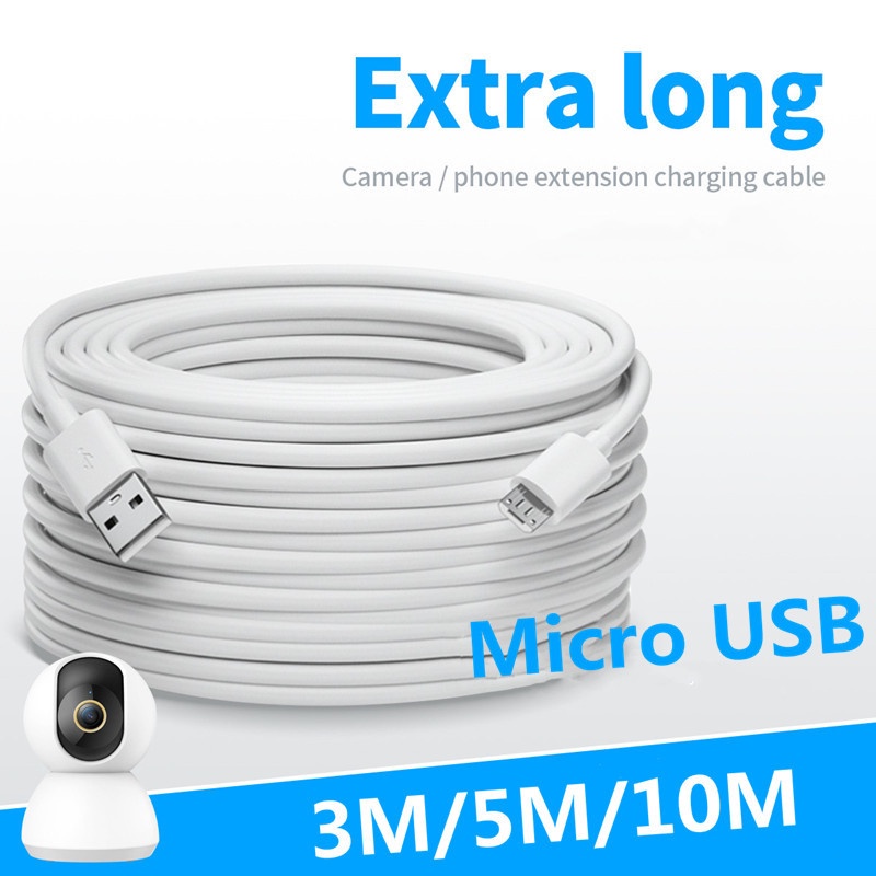 3/5/10m Extra Long Micro USB Cable For Android Mobile Phone ...