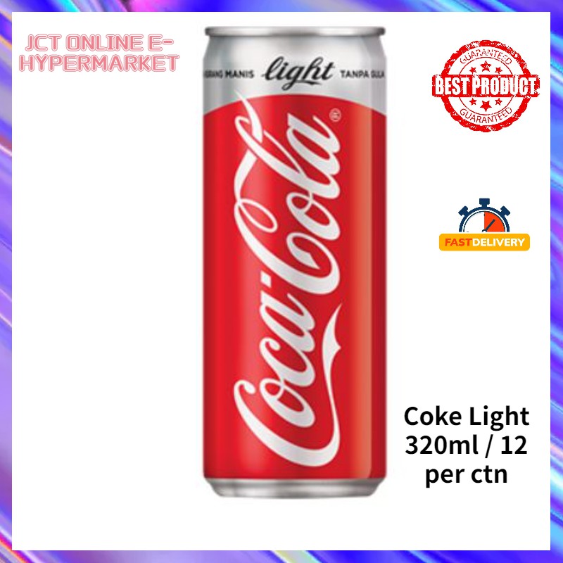 🔥M'sia Ready Stock🔥 💯Orig Coca-Cola Light 320ml (12 per ctn / MAX 2 CTN PER ORDER) | Shopee Malaysia