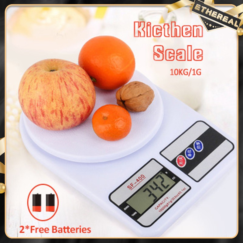 10kg Portable Smart Digital Food Scale Electronic High Precision Home ...