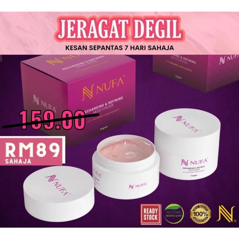 NUFA KRIM JERAGAT MOISTURIZER ORIGINAL KRIM PENGHAPUS JERAGAT NUFA ...