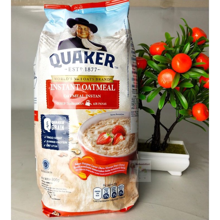 Quaker Instant Oatmeal 800 Grams (No Free Bowl) | Shopee Malaysia