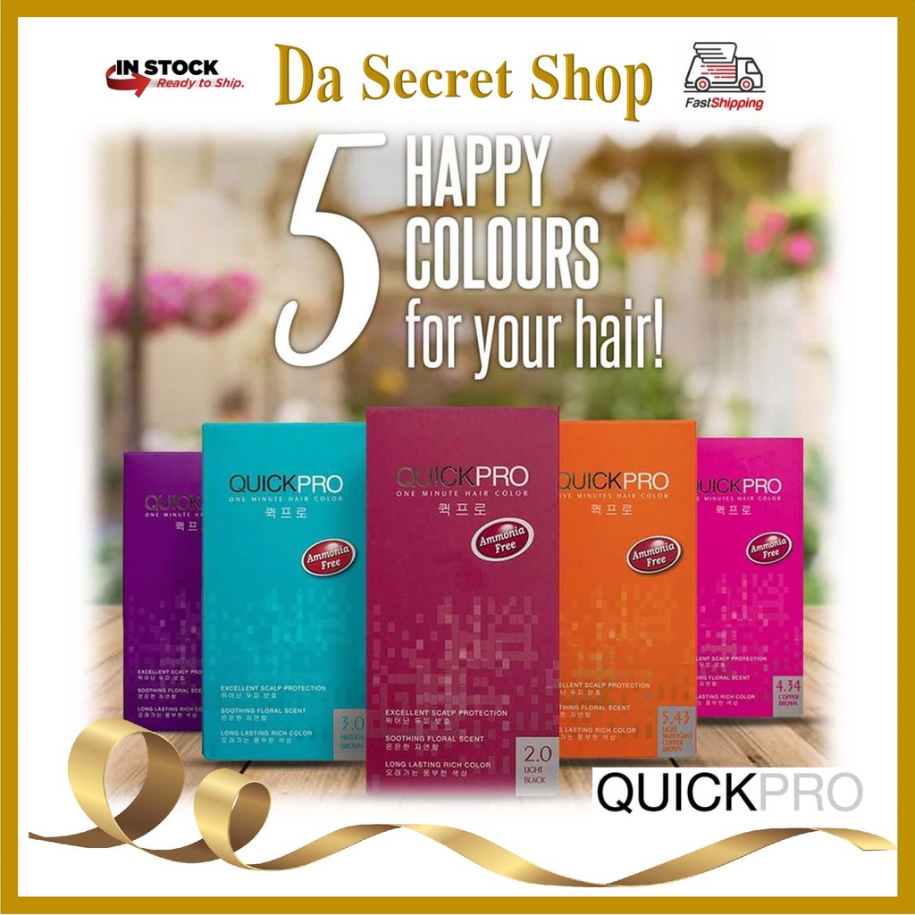 QuickPro One minute Hair Colour Creme & Developer Kit (40g+40g ...