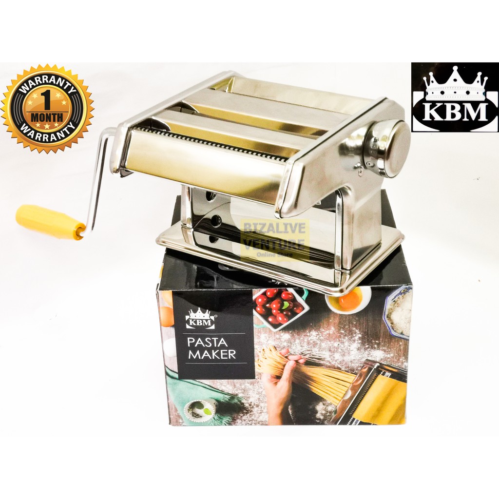 KBM High Quality 3Blade Stainless Steel Pasta Making Machine | Hand ...