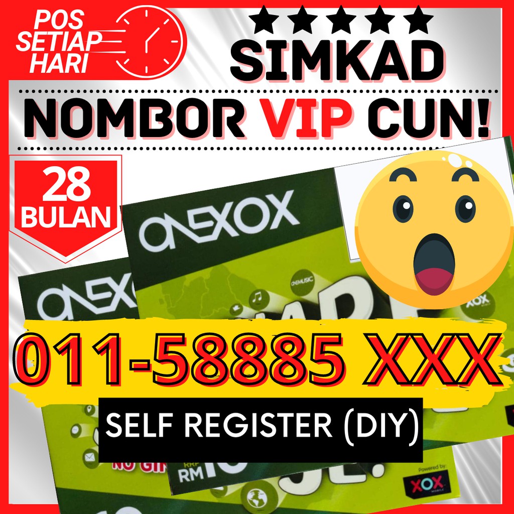 [B11] Simkad Nombor VIP Cantik Cun ONEXOX 36 Bulan Simcard Murah! Simcard VVIP Lawa XOX ...