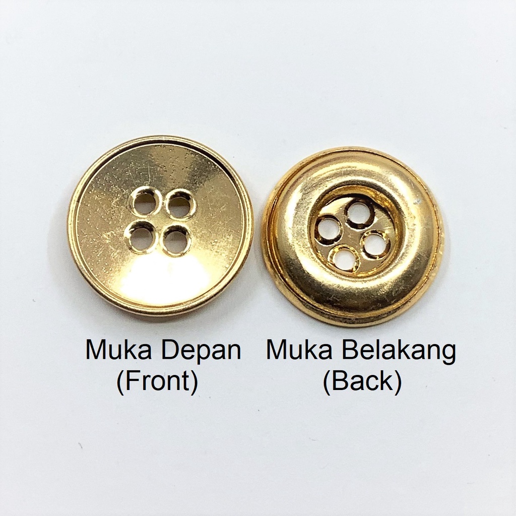 Premium Gold Buttons Butang Blazer Emas Gold Shirt Button Butang Baju ...