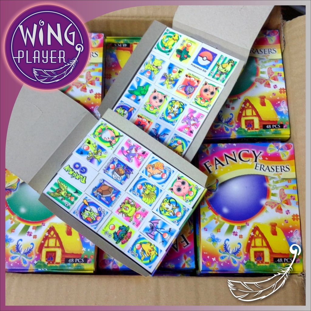 Pokemon Go Rubber Eraser * NEW SERIES * Fancy Eraser 48pcs ( Football ...