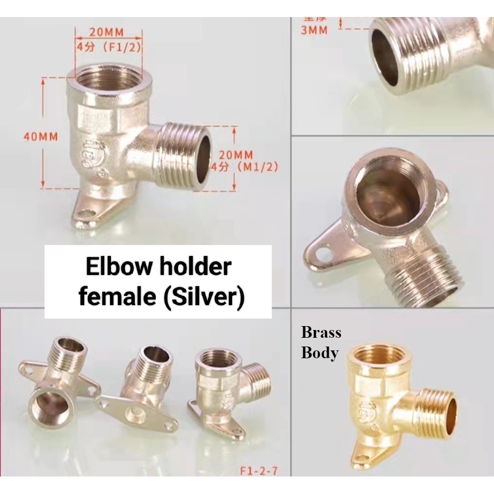 Elbow Holder Dn15 1/2inch install Bibtap Faucet Wall Plate Elbow ...