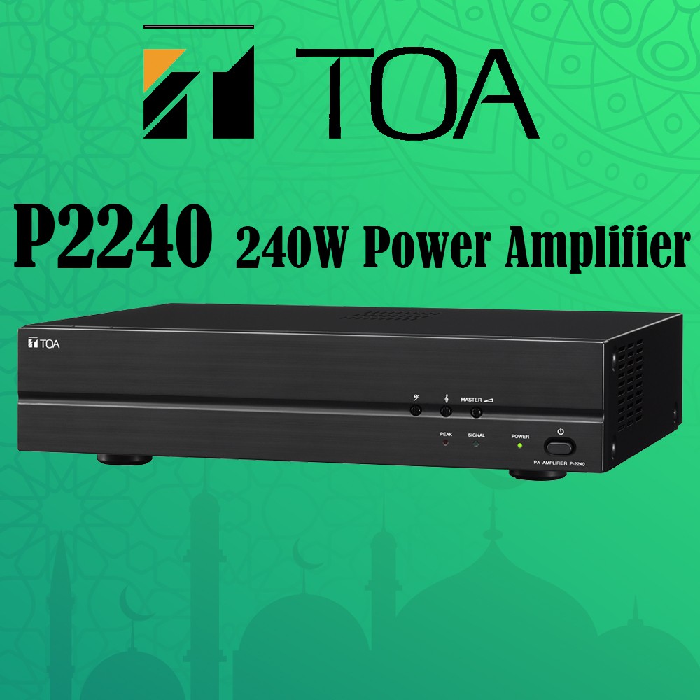 2021 RAYA PROMOTION TOA P-2240 240watt Power Amplifier H Version P.A ...
