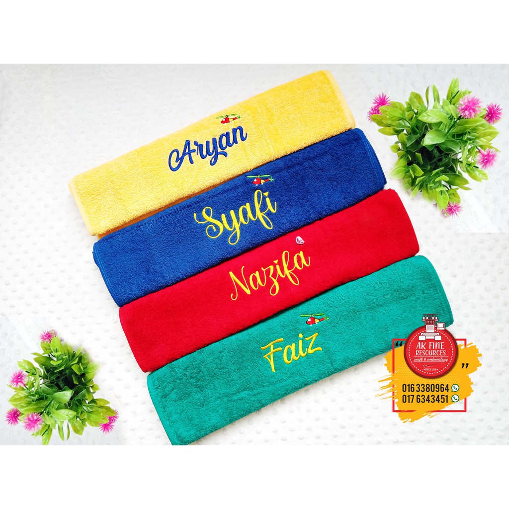 Tuala Mandi Sulam Nama [newborn - 6 tahun] Kanak-Kanak, Murid, Kids ...