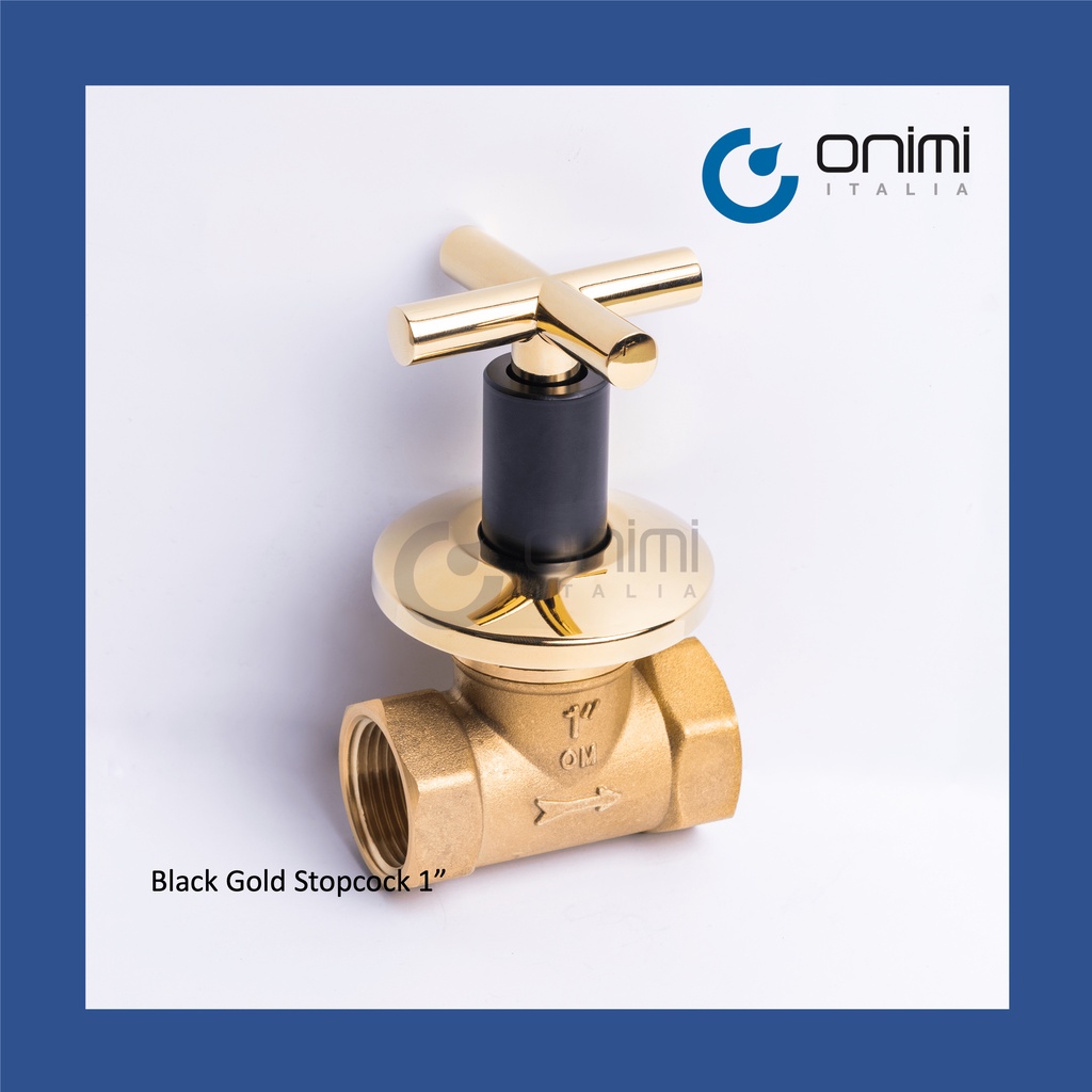 Onimi Italia- 1" Black / Chrome / 1 inch Gold stopc / Black Gold ...