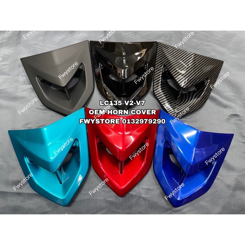 LC135 OEM Horn Cover Cap Matt Black Carbon Screw Horn Cover Cap V6 V5 ...