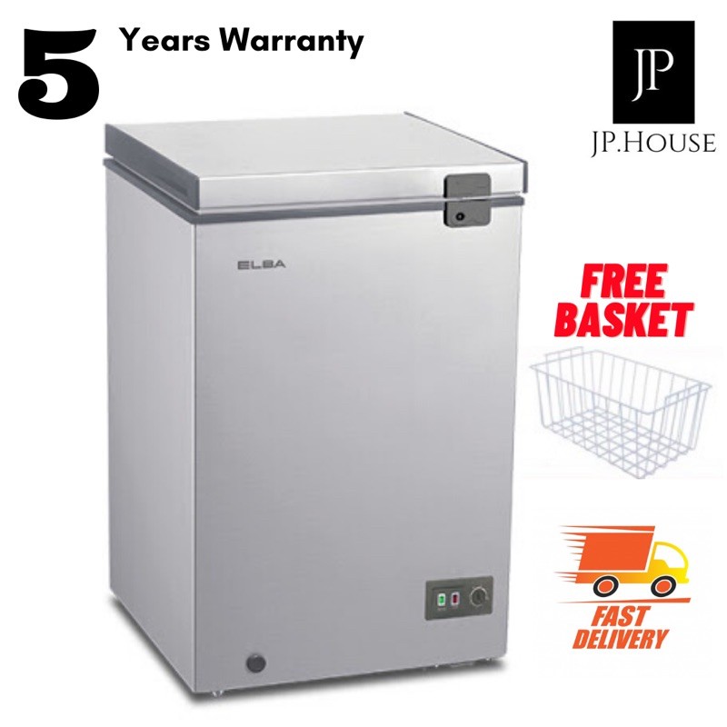 ELBA FREEZER EF-E1310(GR) NET CAPACITY 100L | Shopee Malaysia