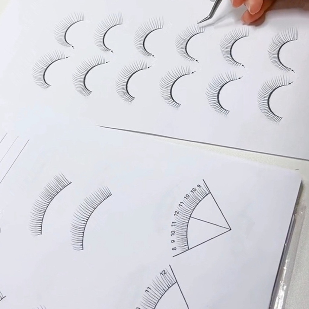 Lashes Training Exercise Papers for Beginners Professional Eyelash ...