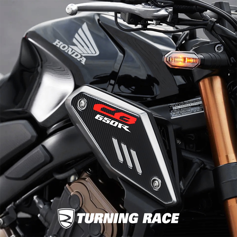For Honda CB650R Fuel Tank Frame Guard Cover Pad Protector 3D Carbon ...