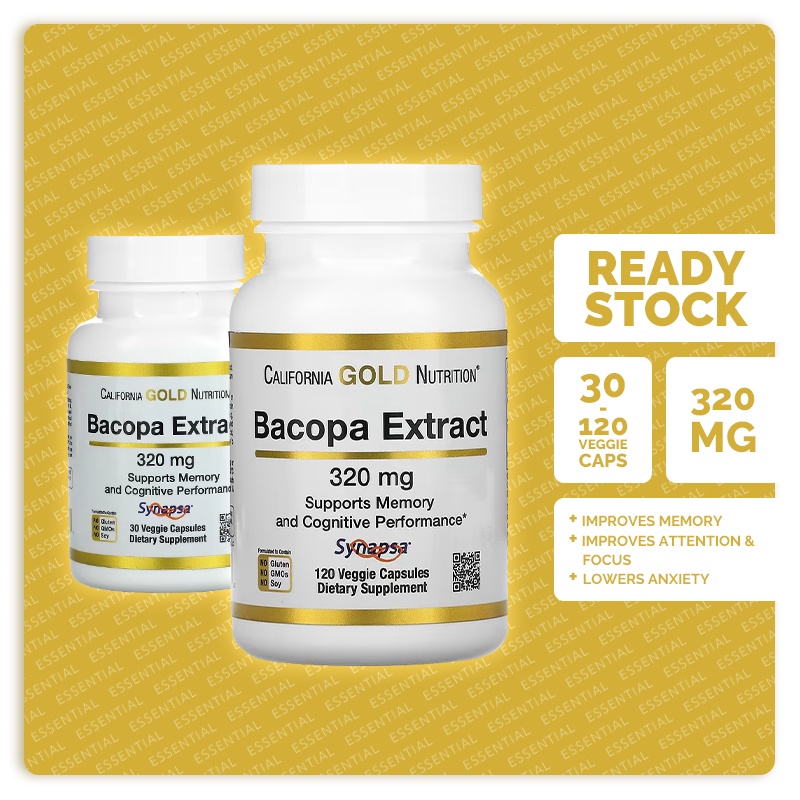 [Ready Stock] California Gold Nutrition Bacopa Extract ( 30 / 120 ...