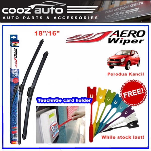 CLEARANCE Perodua Kancil AERO frameless Windscreen Flat Wiper Blade (18 ...