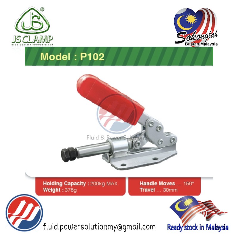 JS Push and Pull Type Toggle Clamp P102 Series Maximum Hold Capacity ...