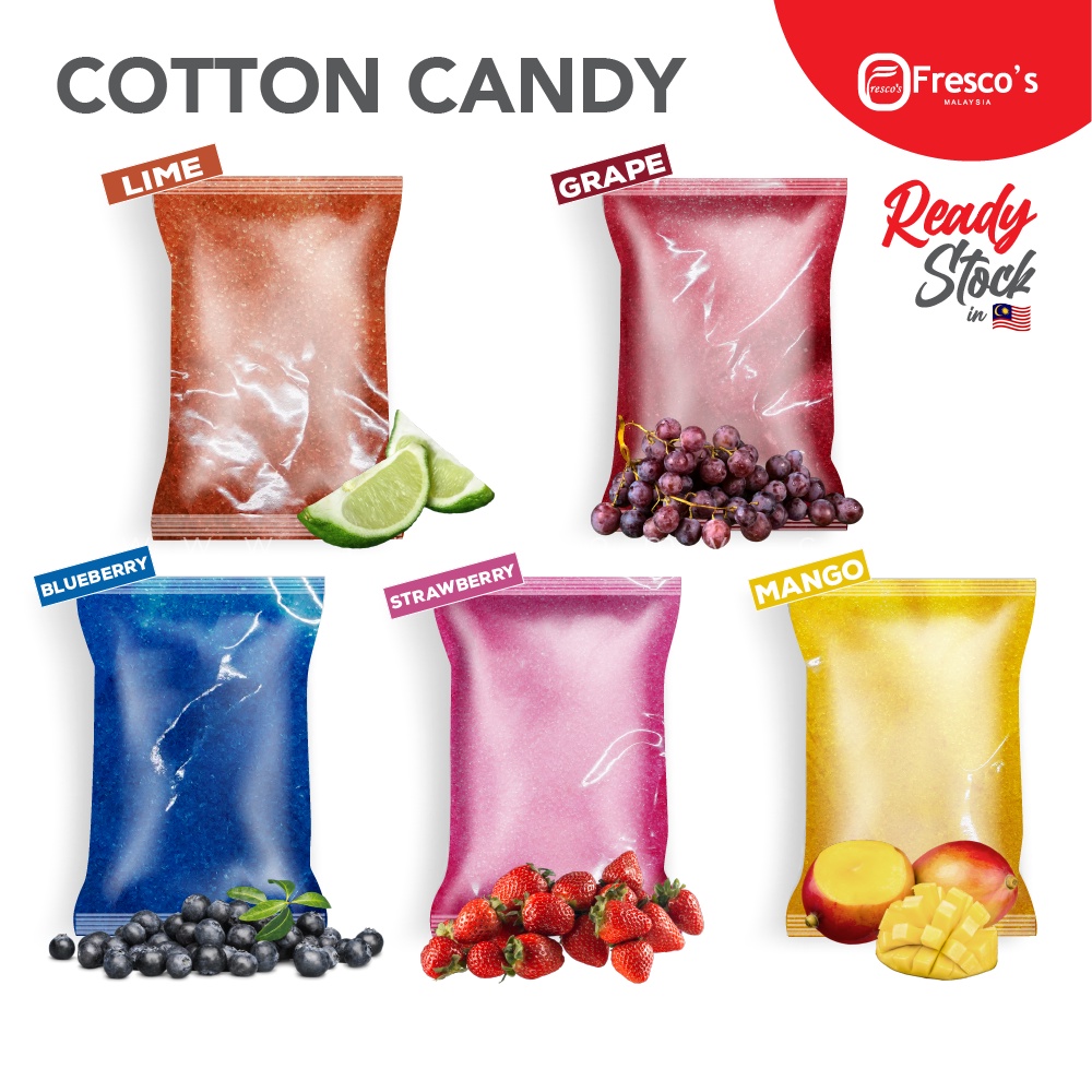 Candy Floss Sugar Crystal 1kg Cotton Candy Sugar 1kg Gula-Gula Kapas ...