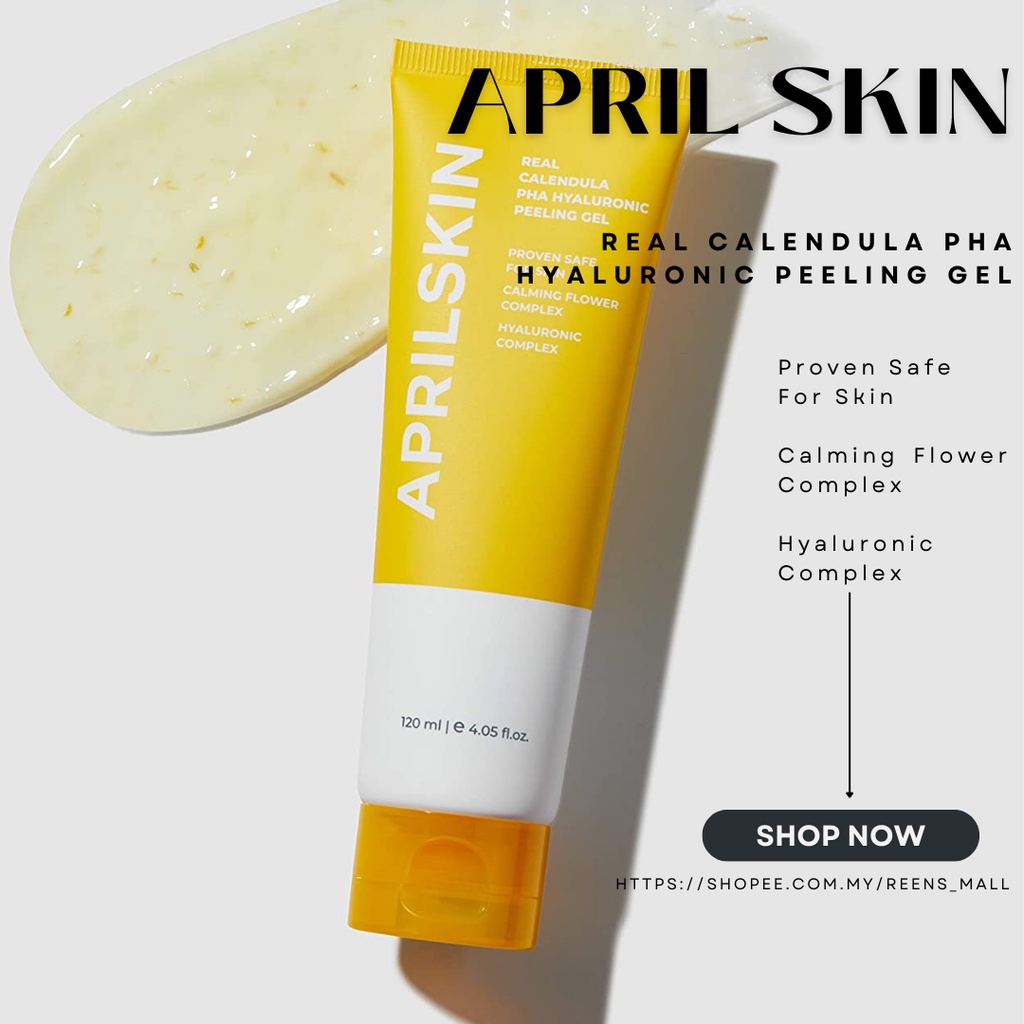 Mask [100% Authentic] April Skin Calendula PHA Hyaluronic Peeling Gel ...