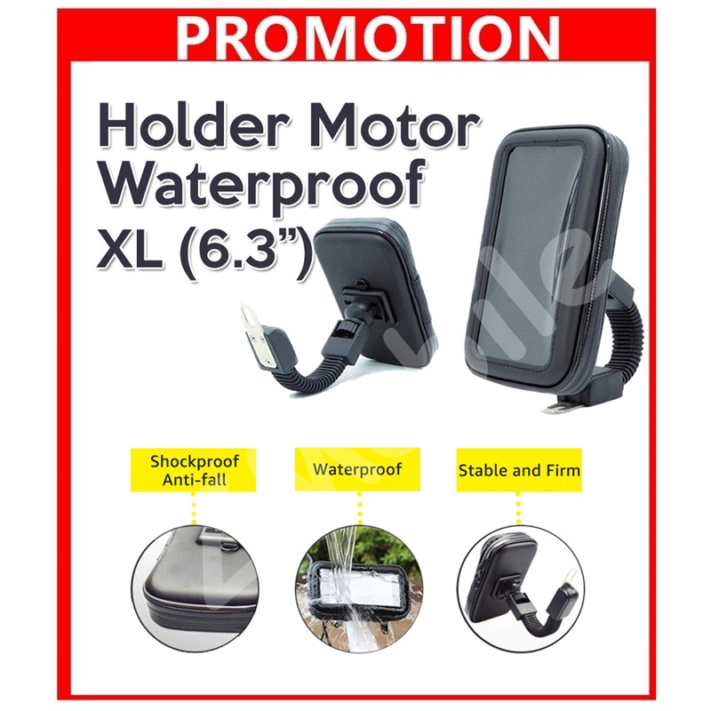 Waterproof Motorcycle Motorbike Holder Phone Case Mount Bike Smartphone ...