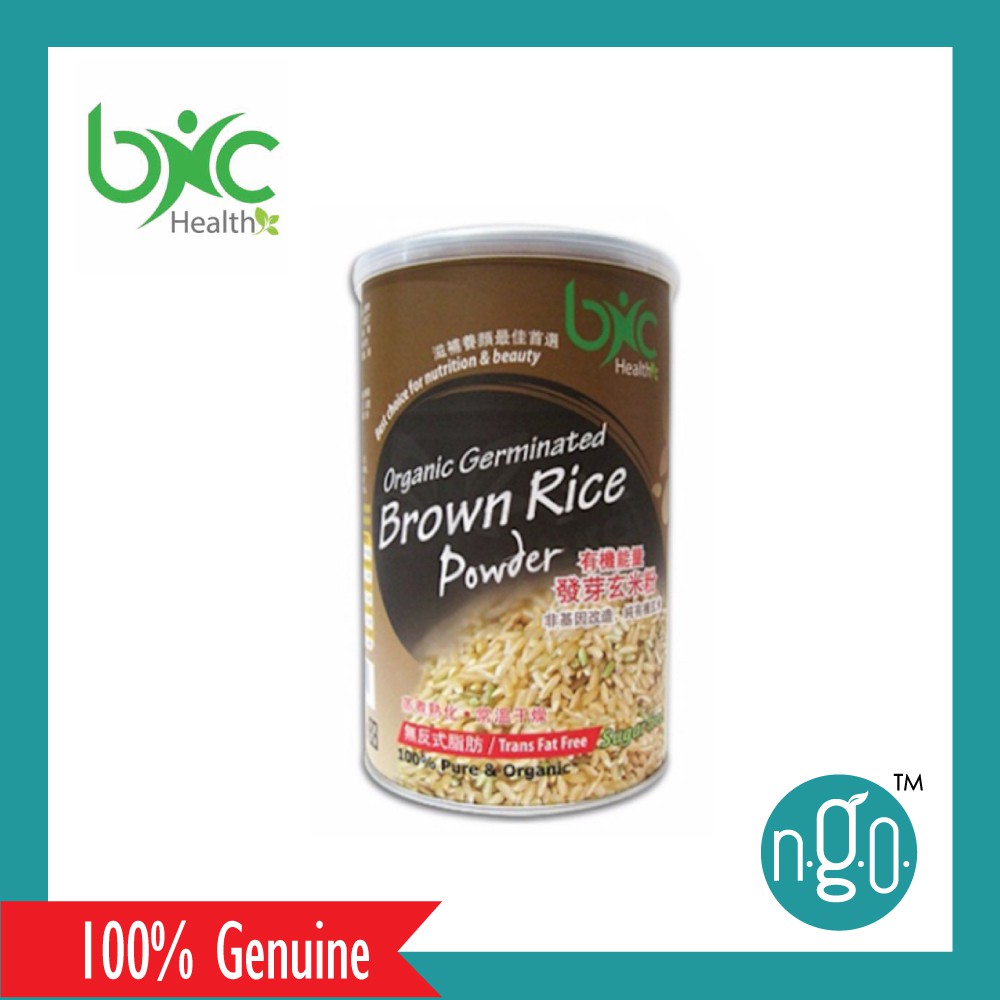 BNC Organic Germinated Brown Rice Powder (200g/tin) | Shopee Malaysia