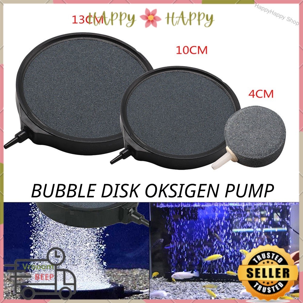 Bubble Disk Air Stone Aerator Oxygen Pump for Aquarium Fish Tank Pond ...
