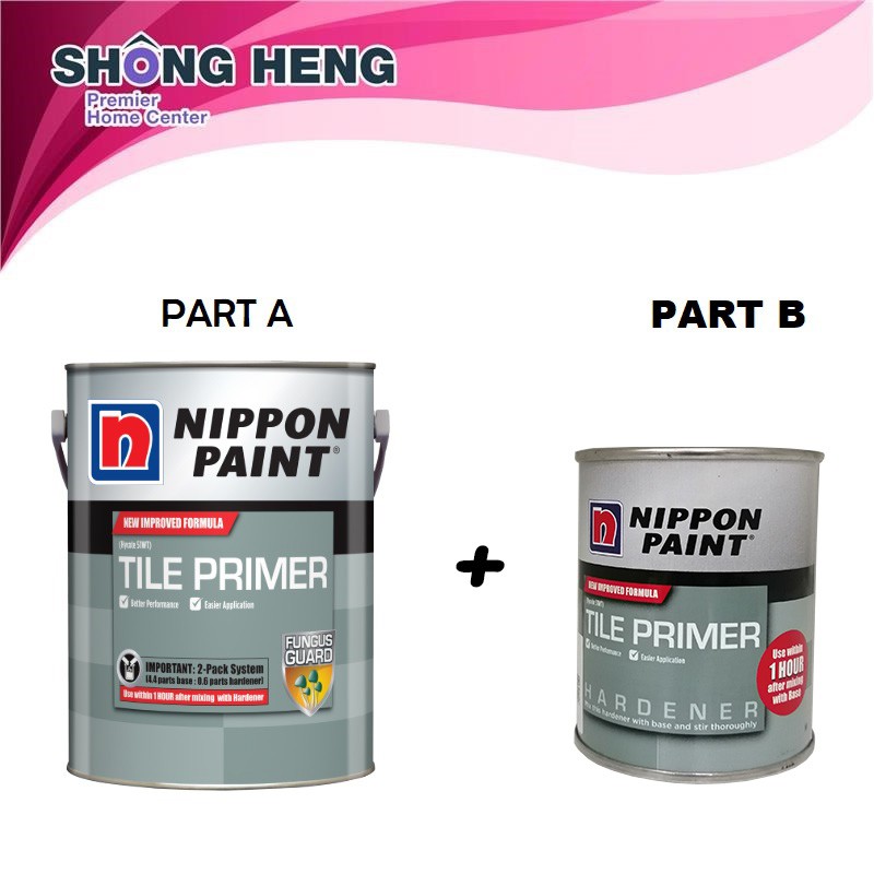 Nippon Paint Tiles Primer 2.5L (2-PACK SYSTEM) | Shopee Malaysia