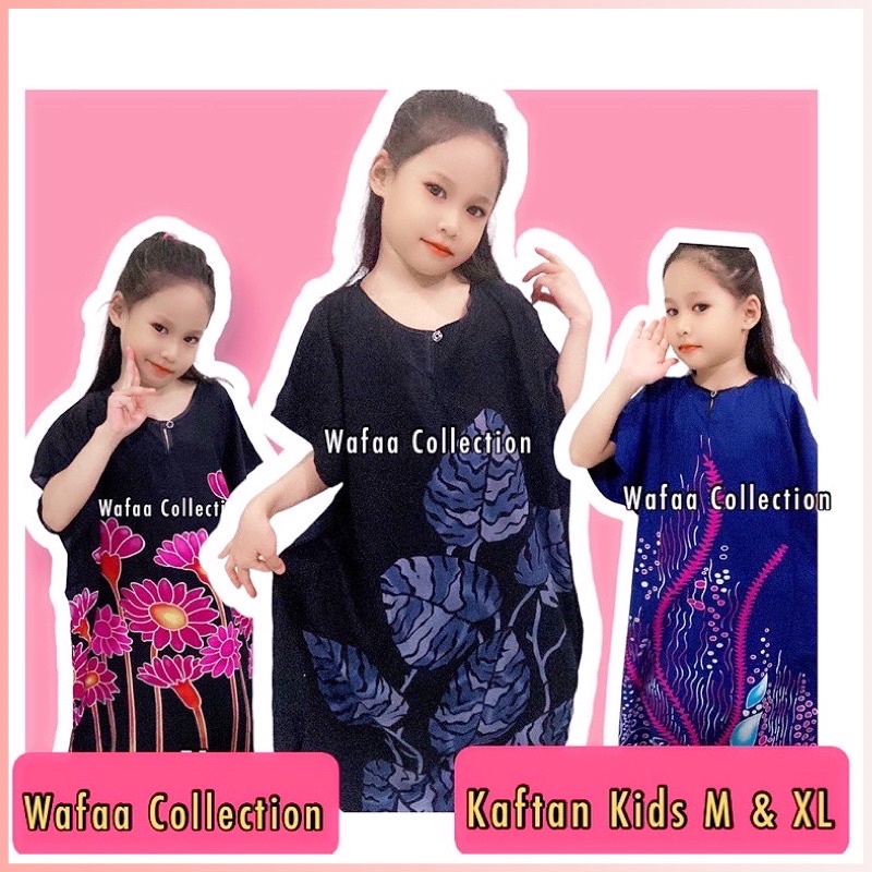 Kaftan kids Corak Abstract | kaftan budak corak bunga dan daun ️ ️ ️ ...
