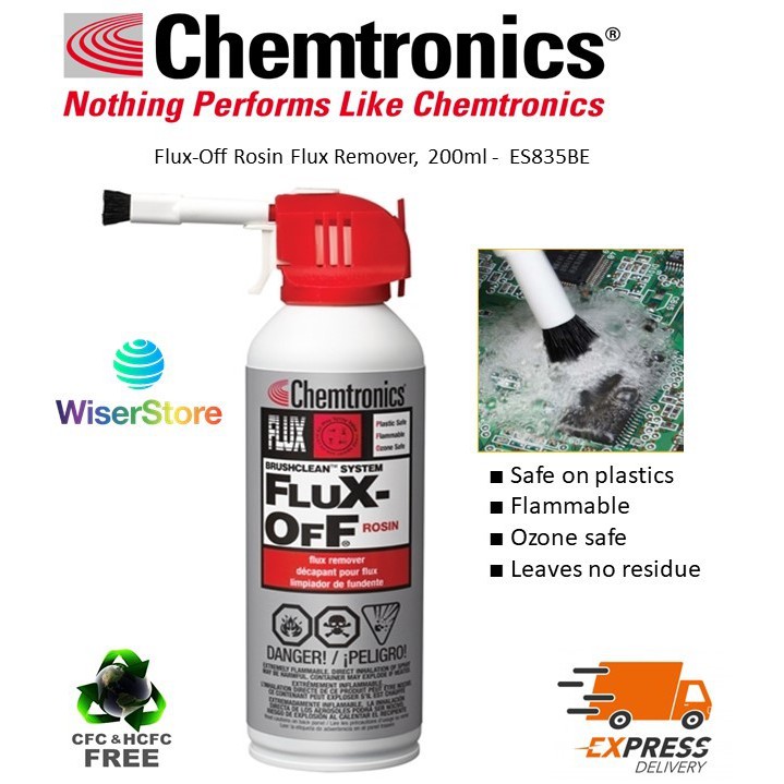 Chemtronics ES835B Flux Remover, Brush Clean System / Techspray Economy ...