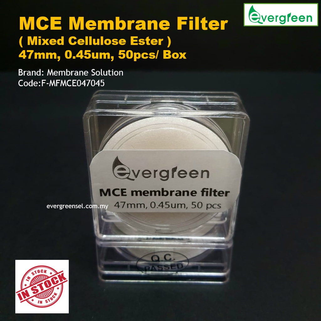 MCE membrane Filter ( Mixed Cellulose Ester ) , 47mm, 0.22um and 0.45um ...
