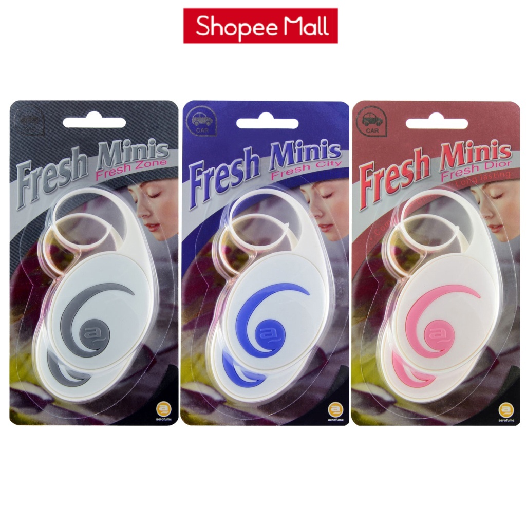 Aerofume Air Freshener Fresh Minis Perfume Set (2 Pcs x 3) Bundle Set ...